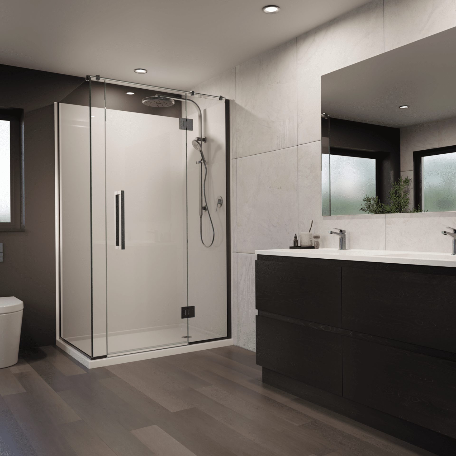 Sliding vs Hinged Shower Doors - Which is better? | Newline
